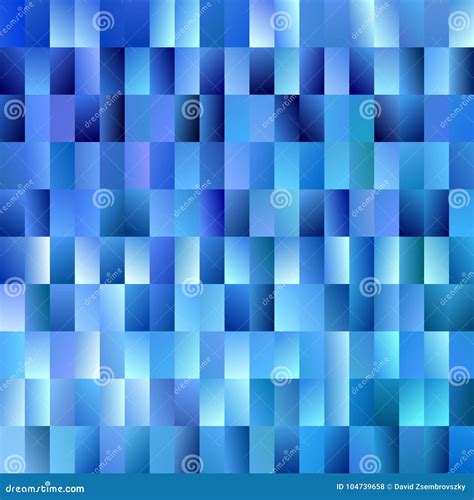 Blue Abstract Rectangle Background Trendy Geometrical Vector