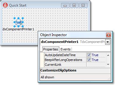 Step Control Printing Basics VCL DevExpress Documentation