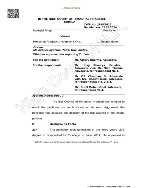 inderpal singh vs himachal pradesh university ors pdf advocate