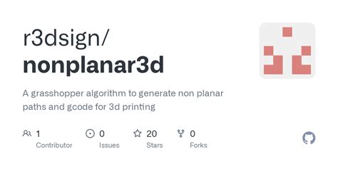 Github R3dsignnonplanar3d A Grasshopper Algorithm To Generate Non