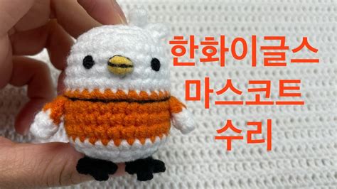 [방구석취미생활]한화이글스 마스코트 수리인형만들기 손뜨개 코바늘 수리인형 구경하고 가세요 음 독수리캐릭터인거같은데 누가봐도 병아리같은건 기분탓인가 Youtube