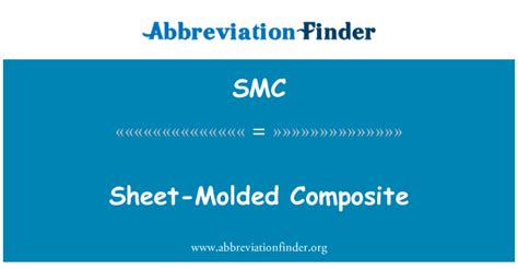 Smc Stands For Sheet Molded Composite Abbreviation Finder