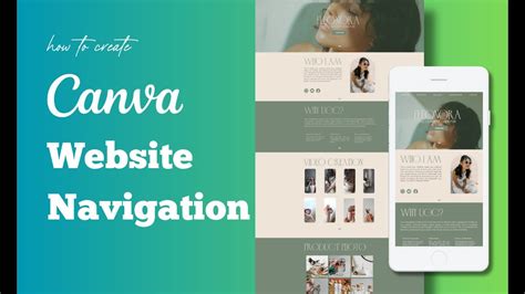 how to add navigation to canva website create canva website