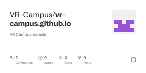 GitHub VR Campus Vr Campus Github Io VR Campus Website