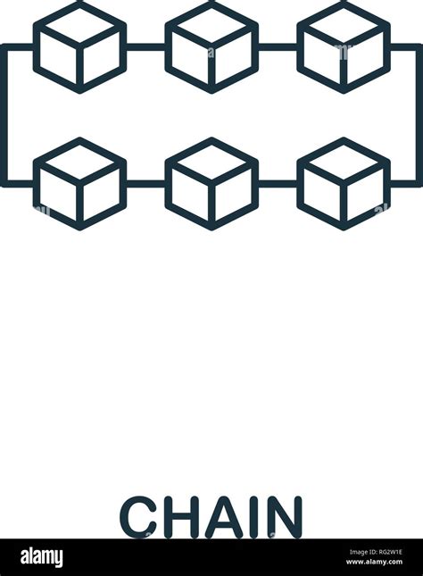 Chain Outline Icon Thin Line Style Design From Blockchain Collection