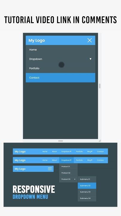 How To Create Responsive Dropdown Menu With Sub Menu In Html Css And Javascript Shorts Youtube