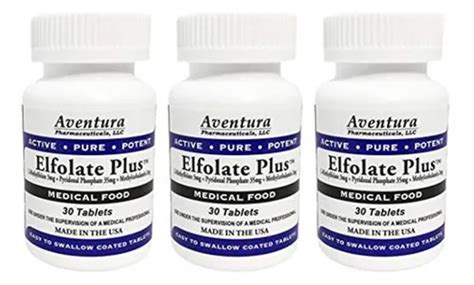 Elfolate Plus 3mg L Metilfolato Suplemento Médico 30 Tab Meses Sin