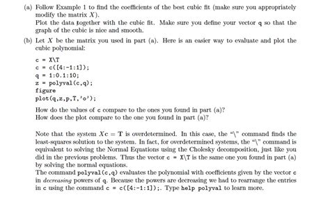 A Follow Example To Find The Coefficients Of The Chegg