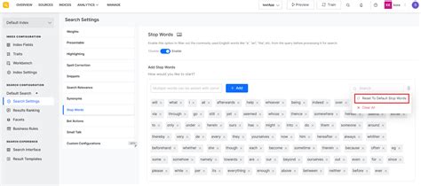 Stop Words Searchassist