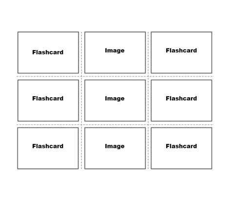 Editable Flashcards Template