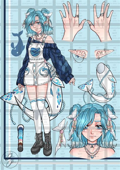 Whale Hybrid Character Design Commission Character Design Character
