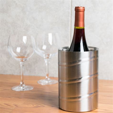 American Metalcraft Swsc Double Wall Single Bottle Swirl Wine Chiller