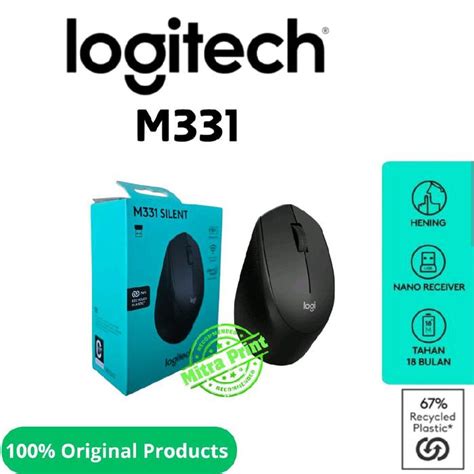 Jual Mouse Logitech M331 Wireless Silent Plus Hitam Kota Tangerang Selatan Mitrapart Store