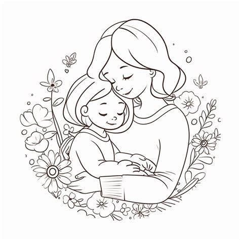 Женщина держит ребенка на руках и читает книгу генеративный ай Премиум Ai сгенерированное