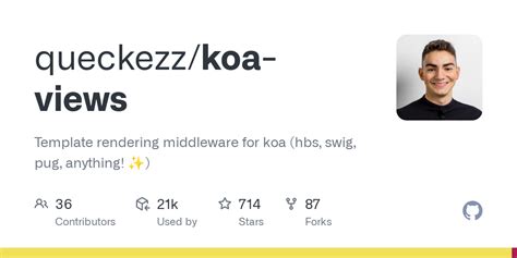 Github Queckezzkoa Views Template Rendering Middleware For Koa Hbs Swig Pug Anything