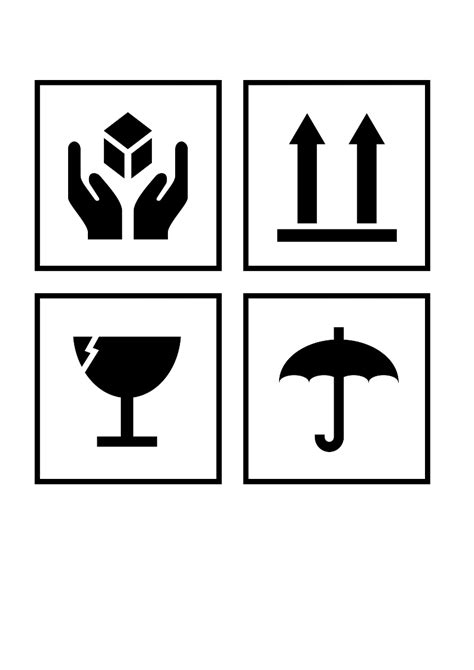 Fragile Sign Vector Clipart Best
