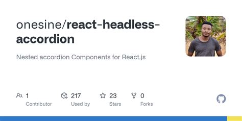 Issues Onesine React Headless Accordion Github