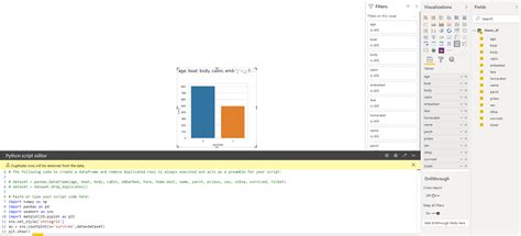 Solved Titanic Dataset With Python In Power Bi For Making