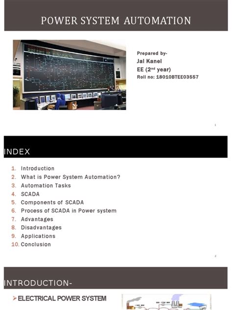 Power System Automation Pptx Jai Pdf Scada Programmable Logic Controller