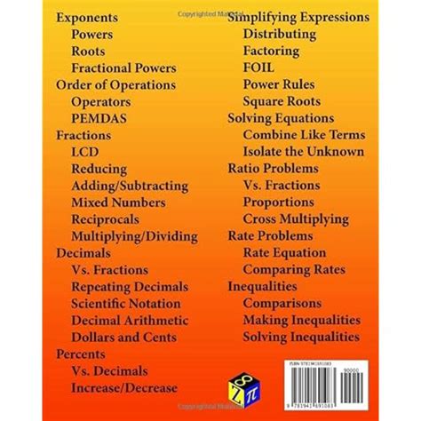 Essential Prealgebra Skills Practice Workbook