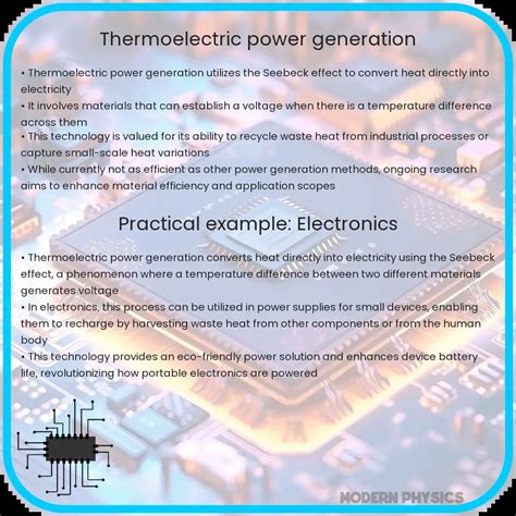 Thermoelectric Power Efficient Sustainable And Innovative