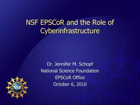 ppt nsf epscor and the role of cyberinfrastructure powerpoint
