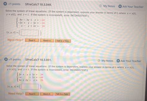 Solved 1 Points Sprecalc7 10 3 049 My Notes Ask Your