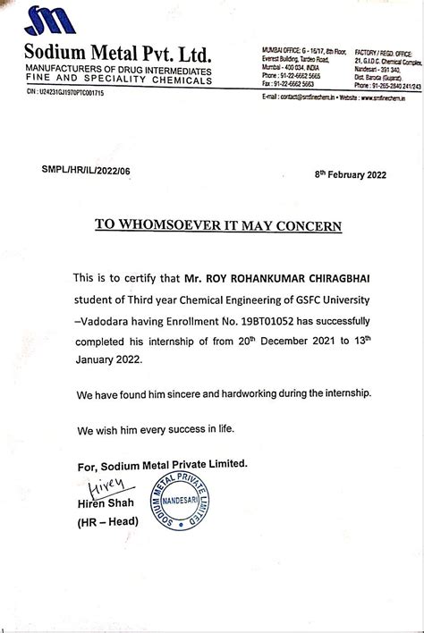 Rohan Roy On Linkedin Experience Internship