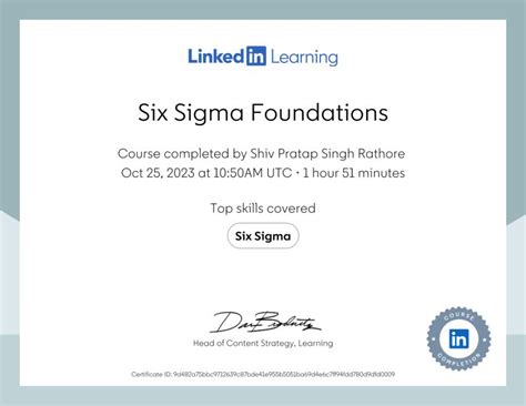 shiv pratap singh rathore on linkedin certificate of completion