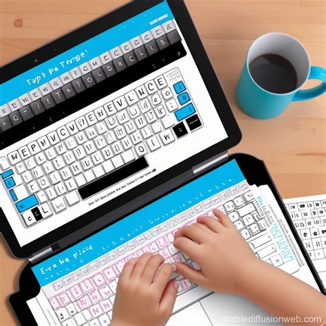 Keyboard Typing Practice For Distance Learning Stable Diffusion Online