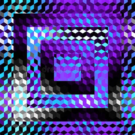 Geometric Seamless Pattern Of A Cubes In Low Poly Style Stock Vector Illustration Of Glass