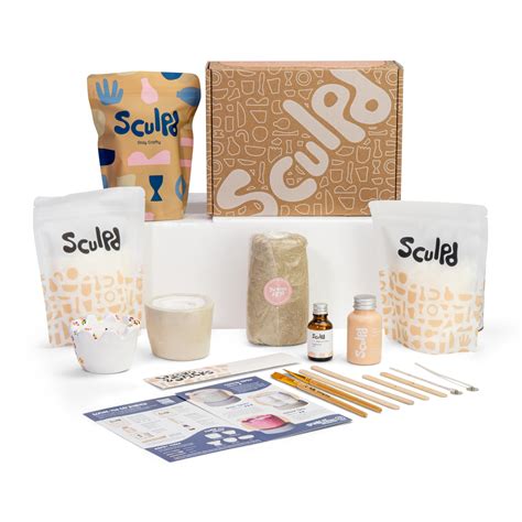 Sculpd Candle Making And Pottery Kit Complete 2 Person Art Set