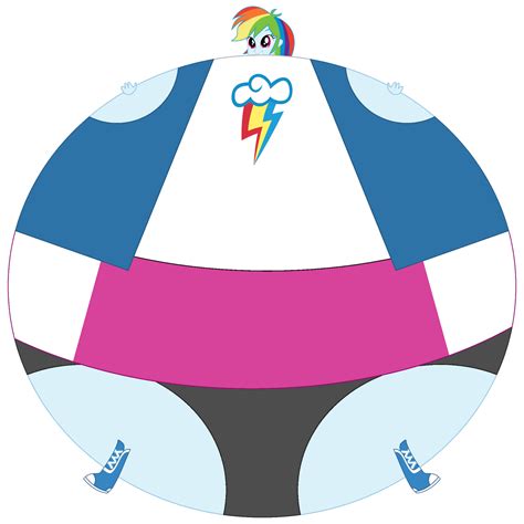 Reupload Massively Inflated Rainbow Dash Alt By Snoopinga On Deviantart