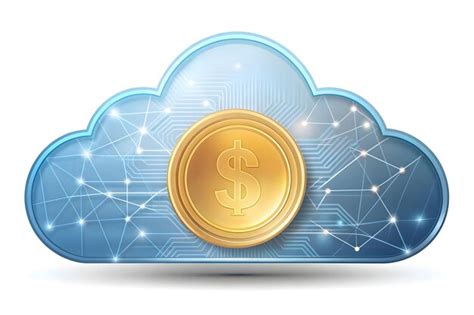 Ai Cloud Technology Boosting Financial Efficiency Vector Illustration