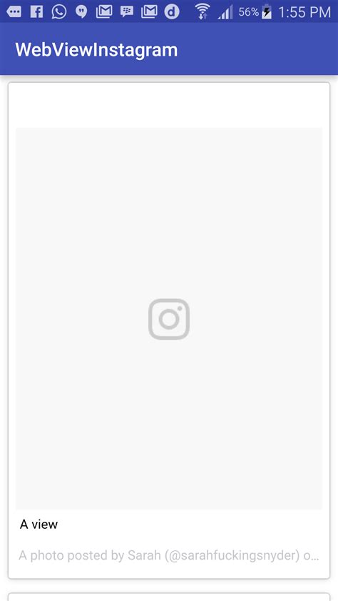 Android Webview Not Showing Image Instagram Embed Stack Overflow