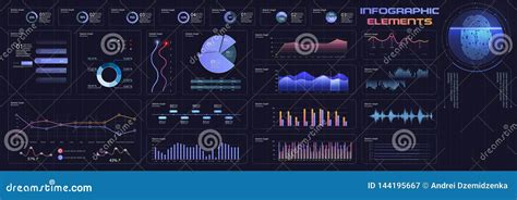 Modern Intelligent Infographic Diagram Trends Interface A Set Of Panel Interfaces With Color