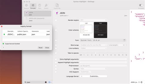 on macos 13 0 json files are still handled by system · issue 191