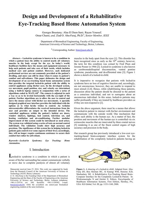 design and development of a rehabilitative eye tracking based home