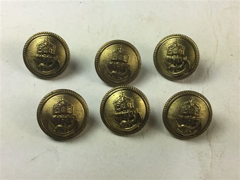 Original Ww1 German Navy Kaiserliche Marine Lot Of 6 Coat Buttons