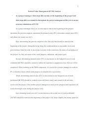 Earned Value Management EVM Analysis Pdf Earned Value Management EVM Analysis As A Project