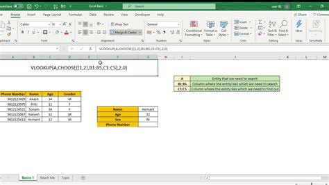 Reverse Vlookup Method How To Use Vlookup In Reverse Way Youtube