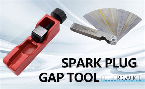 Hisport Universal Spark Plug Gapper Spark Plug Gap Tool With Feeler Gauge Kit