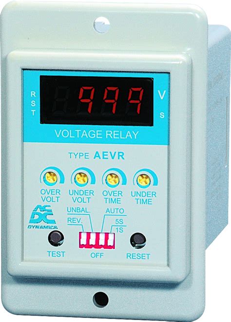 3 Phase Voltage Relay 0 999v 8pin Flush Mount Dorite Solar