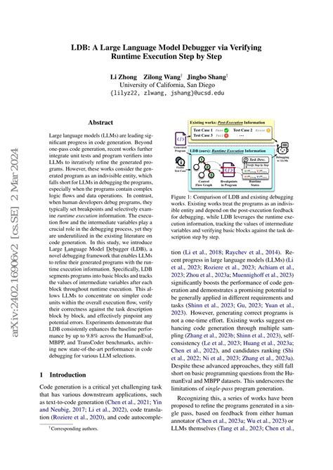 Ldb A Large Language Model Debugger Via Verifying Runtime Execution