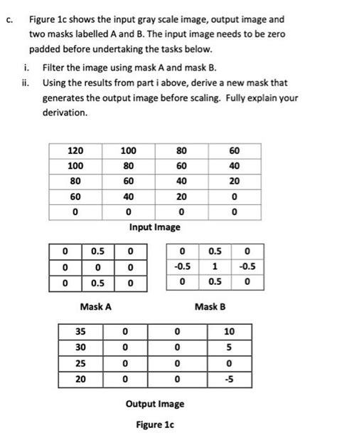 Solved C Figure 1c Shows The Input Gray Scale Image Output