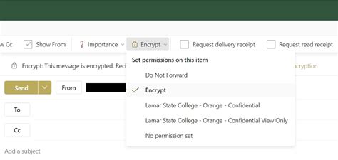 encrypting email messages lamar state college orange