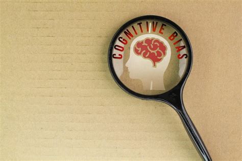 Premium Photo Magnifying Glass With Brain Icon And The Word Cognitive Bias Systematic Patterns