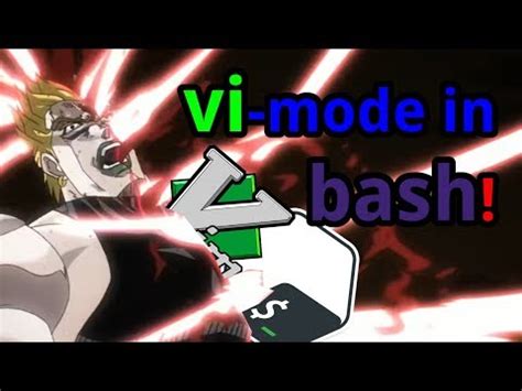 TFW You Learn There S A Vim Mode In Bash YouTube