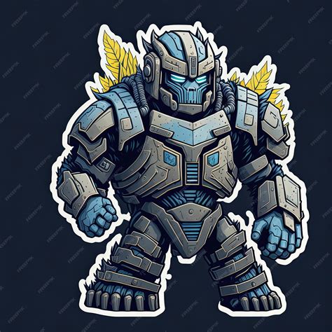 Premium Vector Robot Design Transformer Machine Metal Colorful