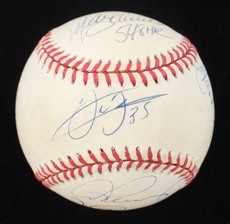 500 Home Run Club Members Oal Baseball Signed By 11 With Willie Mays